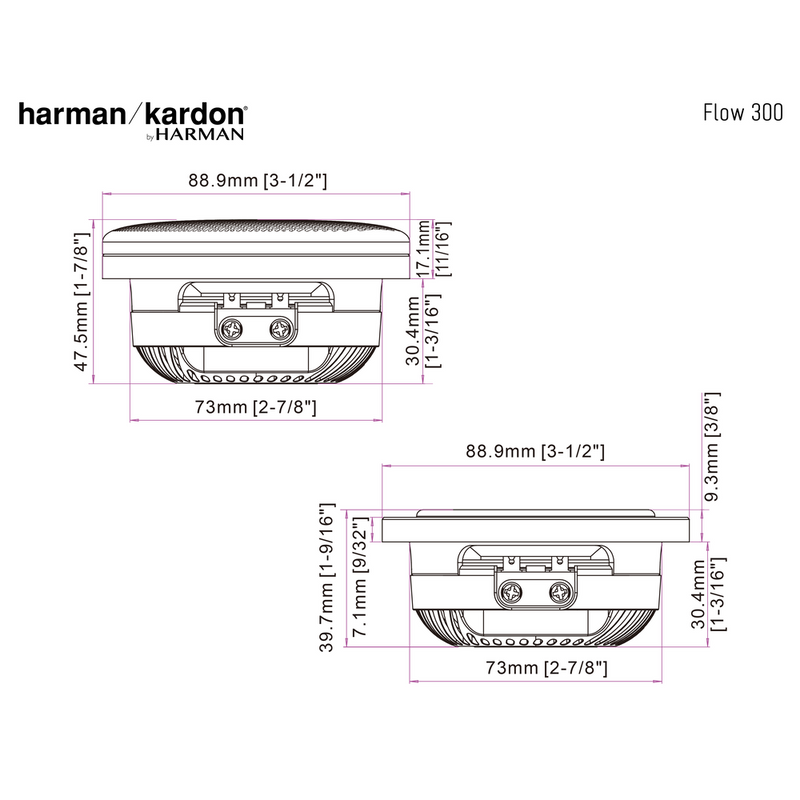 Harman Kardon Flow 300S 3" Midrange Woofer (With Grill) – Connoisseur SA